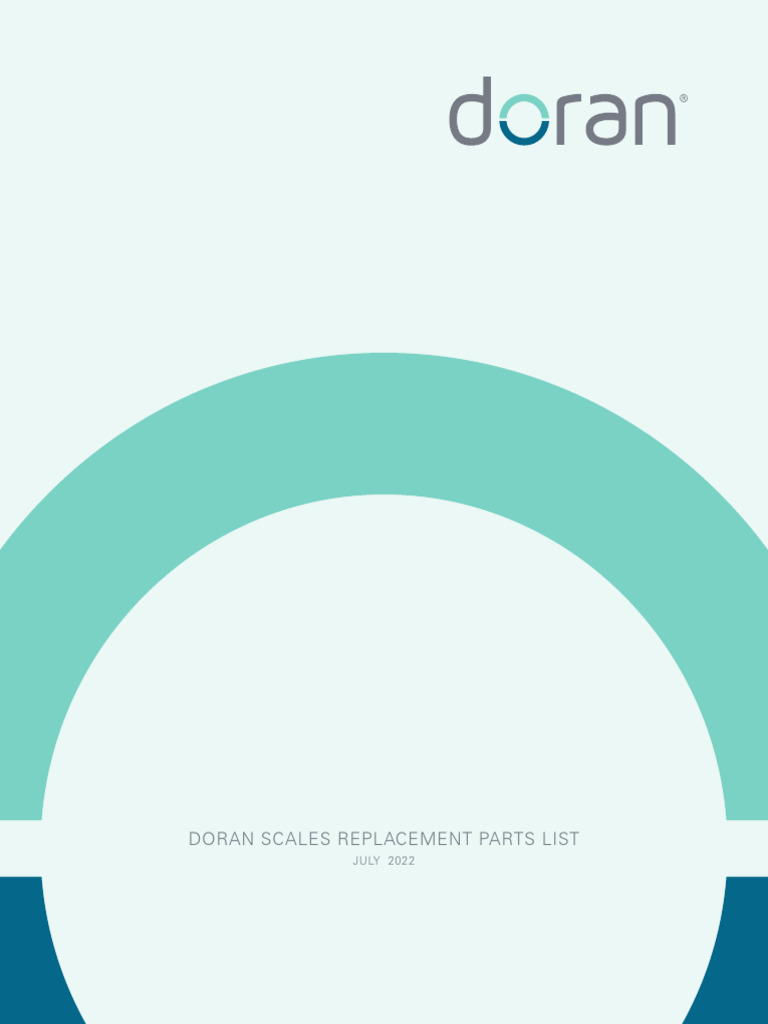 Doran Scales Replacement Parts | PDF | Electrical Connector | Screw