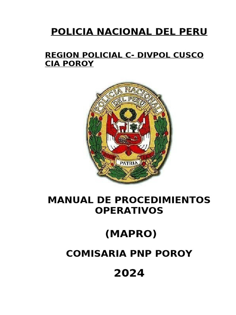 Mapro 2024 | PDF | Policía | Gestión de recursos humanos
