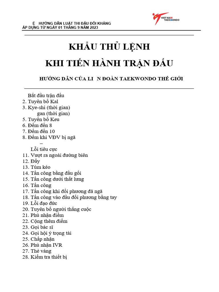 Khau Thu Lenh IR | PDF