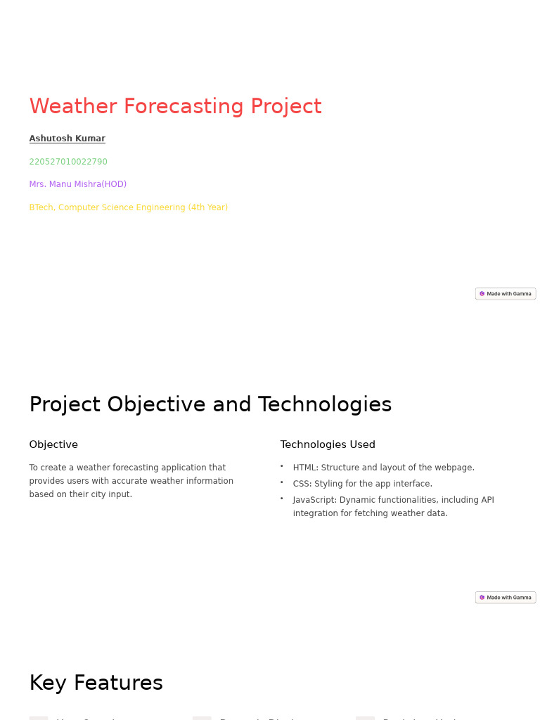Weather Forecasting Project | PDF | Application Software | Web Page