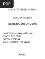 Biology Investigatory Project | PDF | Genetic Disorder | Dominance ...