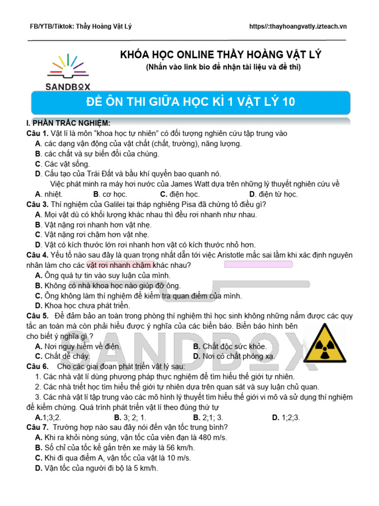 Live 01 On Thi GHK1 VL10 | PDF