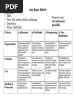 Ancient Rome One-Pager Guidelines | PDF | Writing | Human Communication