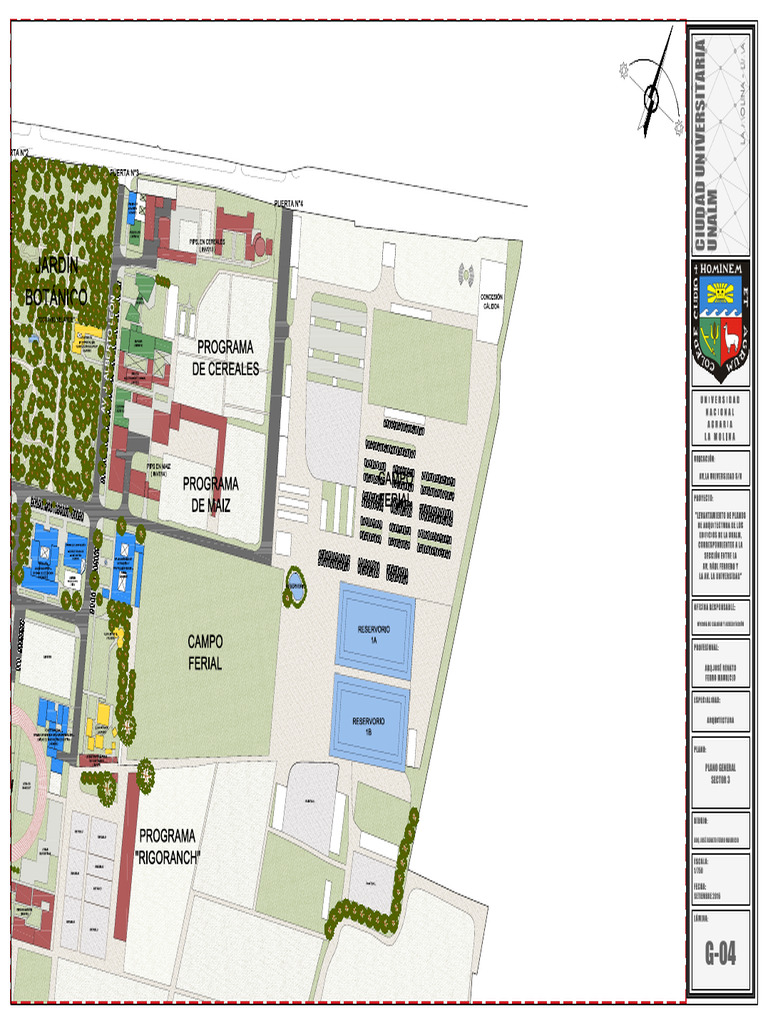 Mapa de la UNALM - Ciudad Universitaria | PDF