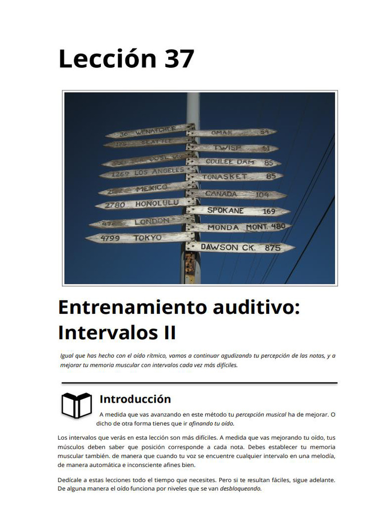 L37 Entrenamiento Auditivo Intervalos II | PDF