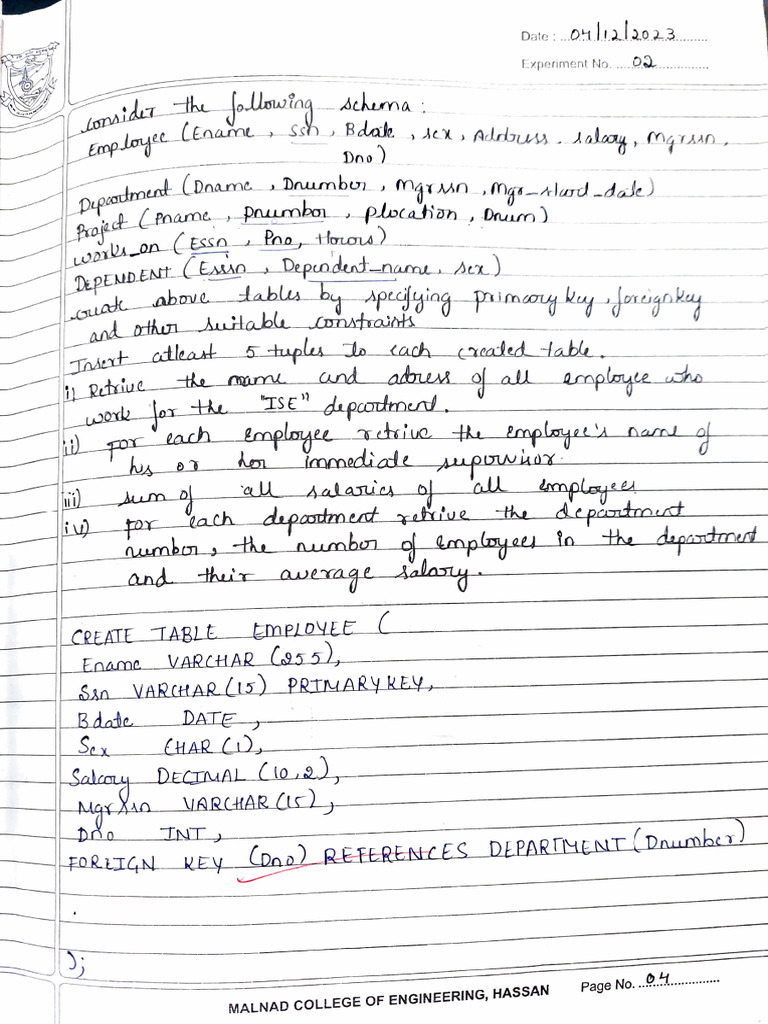 emp database | PDF | Databases | Data Management Software