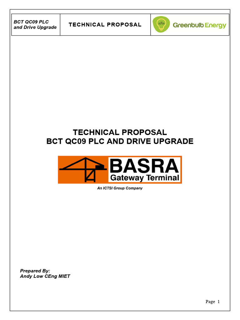 Technical Offer BCT QC09 | PDF | Project Management | Documentation