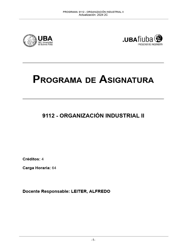 OI2 | PDF | Evaluación | Lean Manufacturing
