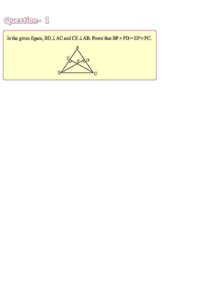 Triangles Important Questions | PDF