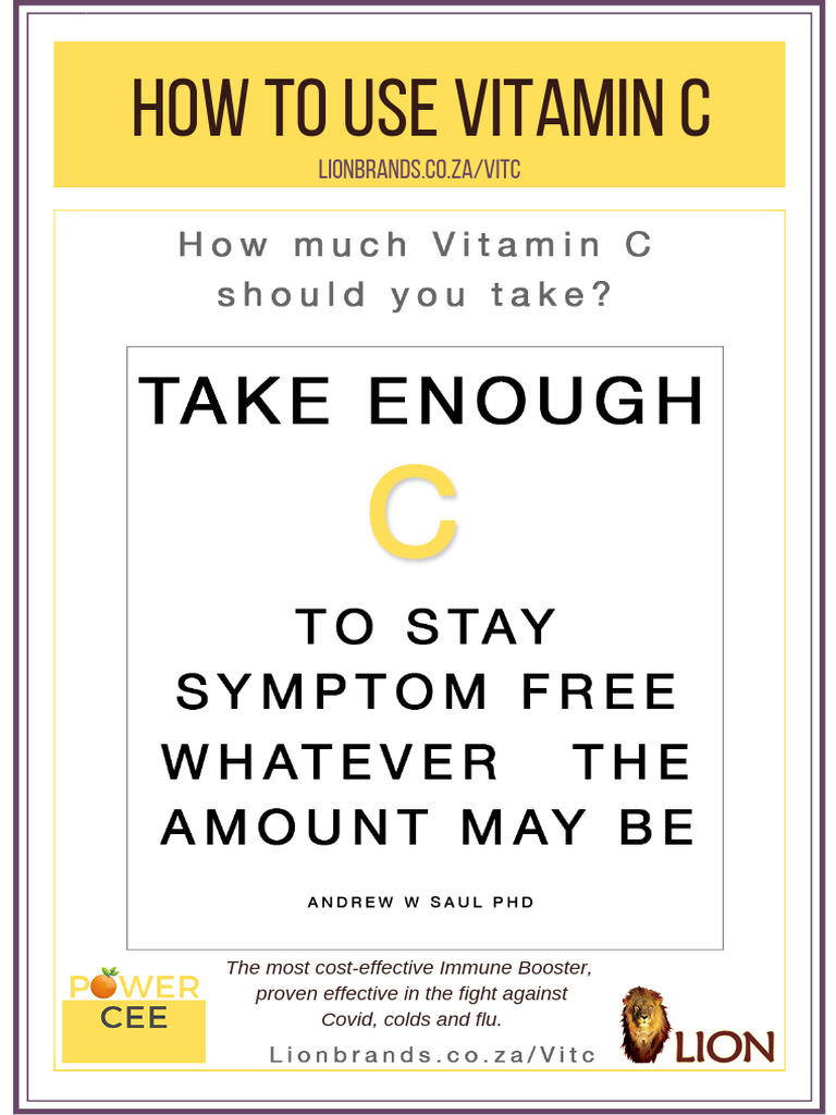 How To Use Vitamin C Booklet | PDF | Vitamin C | Dose (Biochemistry)