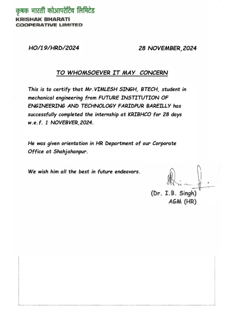 VIMLESH CERTIFICATE | PDF