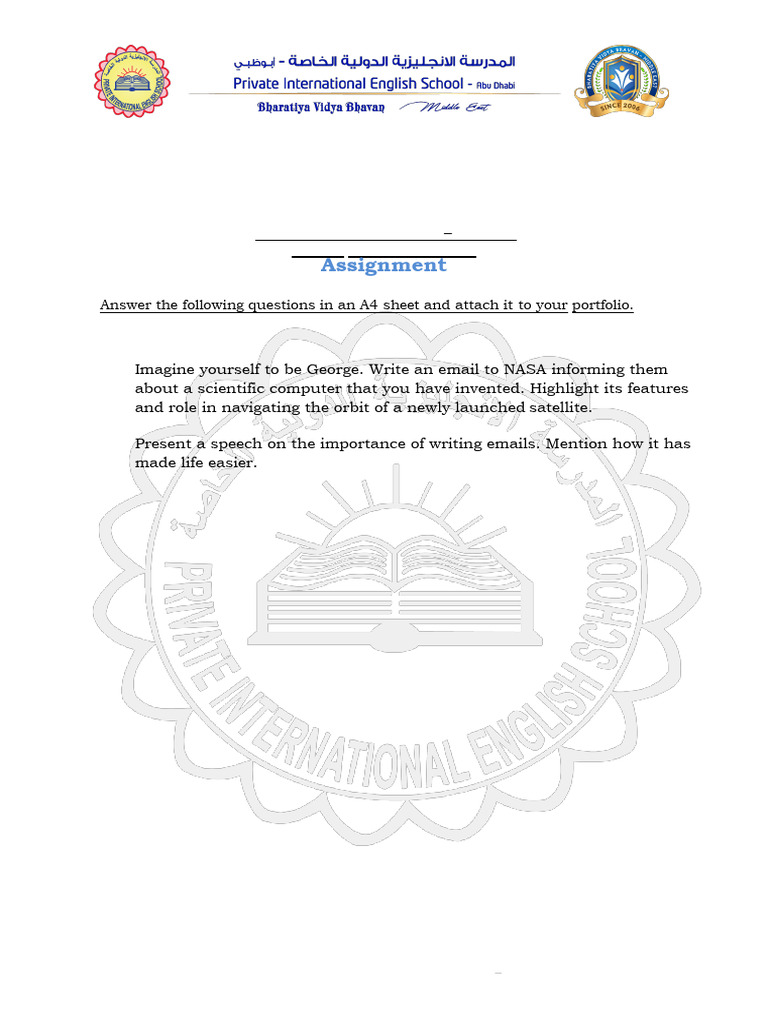 L2 Assignment Email | PDF