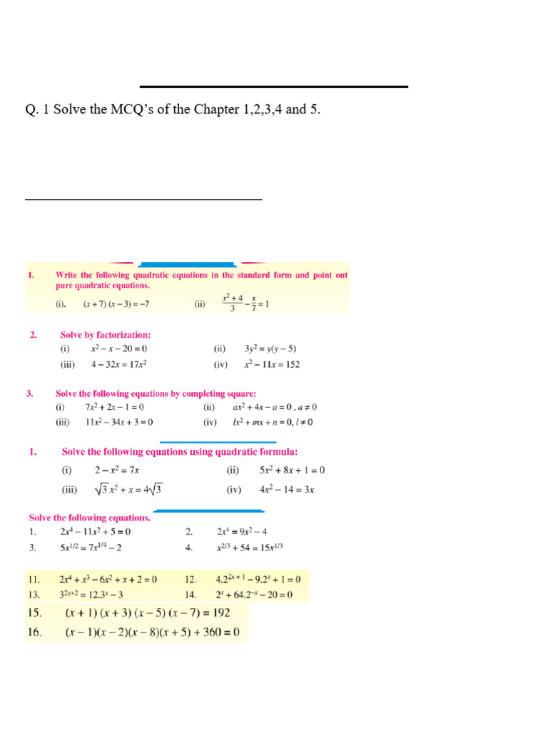 Maths Winter - Break - Task - Grade - 10C | PDF