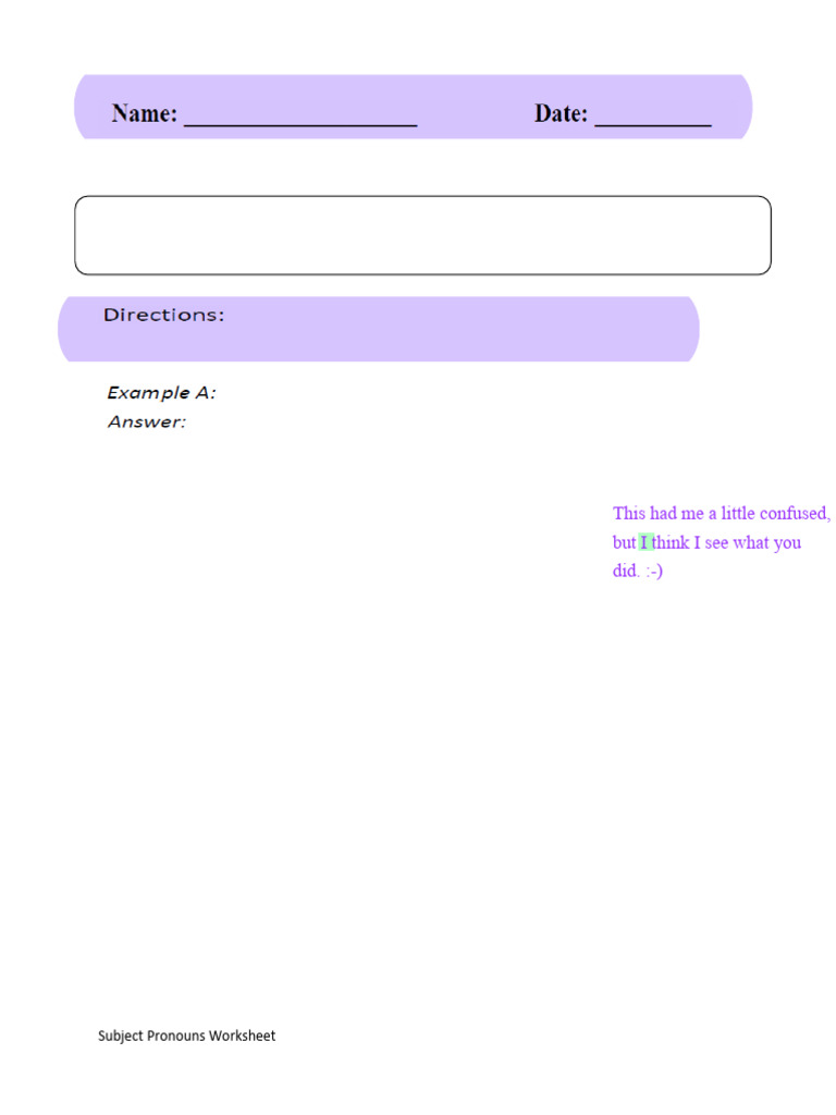 Caitlin Moses - English Subject-Pronouns - Sp7!20!21 | PDF | Pronoun ...
