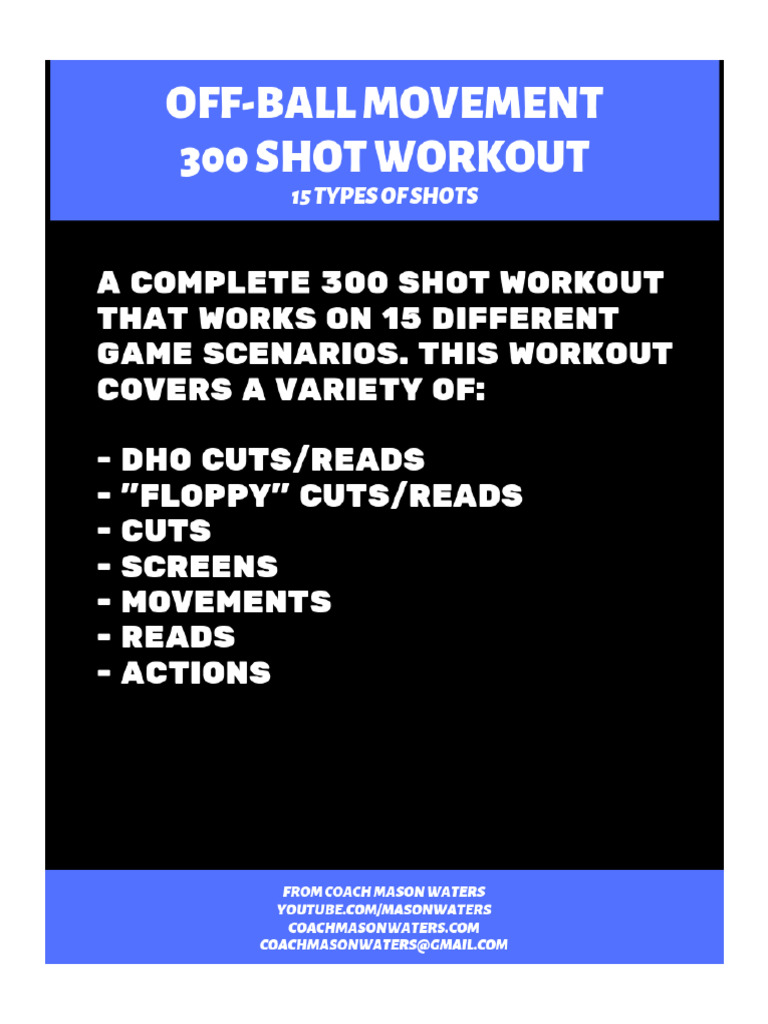 Basketball Shooting Drills Guide | PDF | Games Of Physical Skill ...