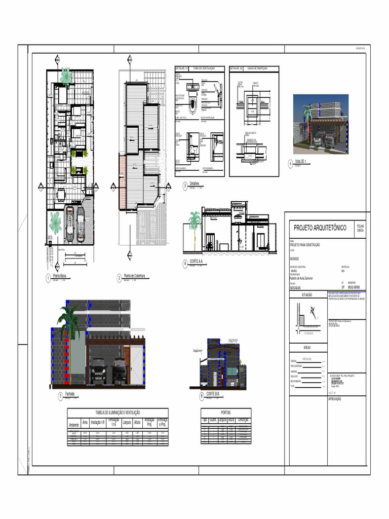 Arq - Proj - Arquitetonico Final f01 | PDF | Engenharia Civil | Design ambiental