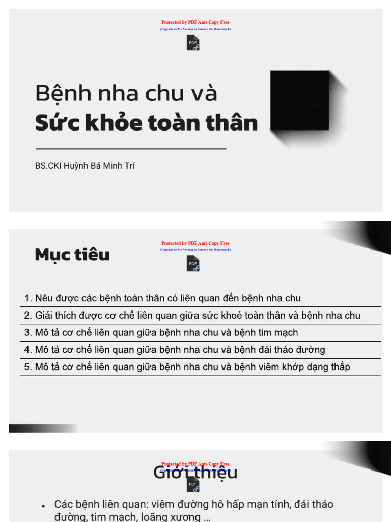 Bài 6 Bệnh nha chu và bệnh toàn thân (final) - Anti | PDF