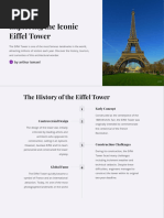 The Eiffel Tower Questions | PDF | Elevator | Art