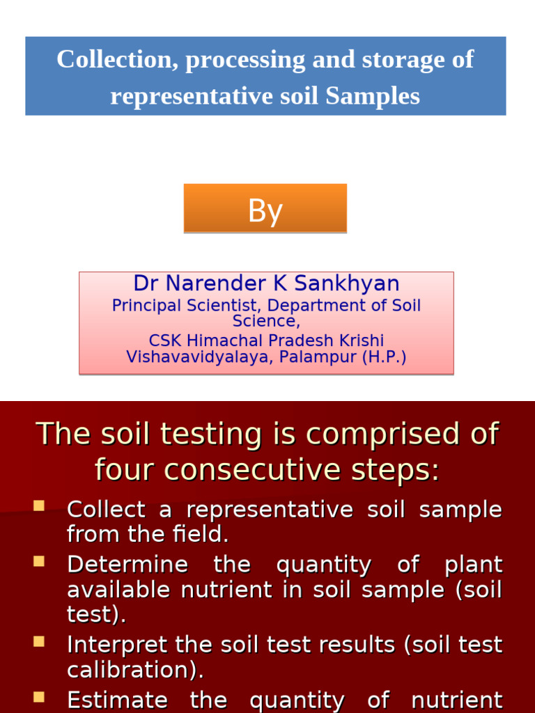 Soil Sampling Practical | PDF | Soil | Fertilizer