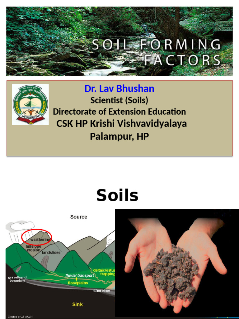 Soil Forming Factors | PDF | Soil | Soil Science