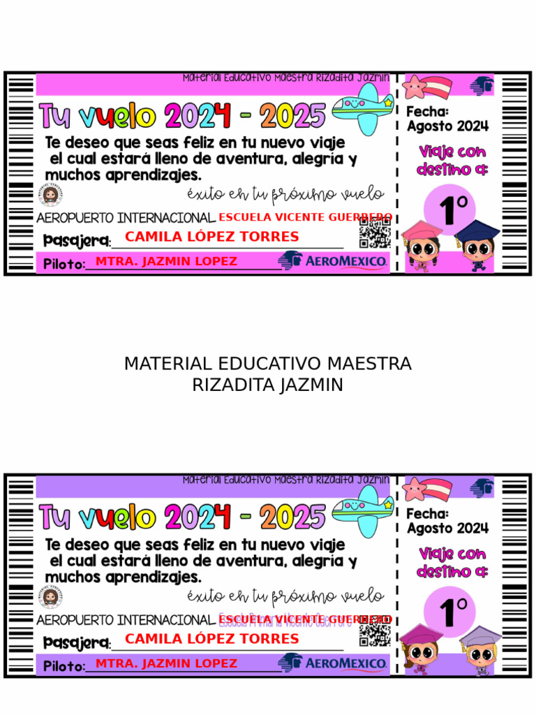 212. BOLETO PRIMARIA EDITABLE | PDF