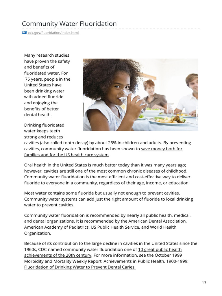 cdc.gov-Community Water Fluoridation | PDF