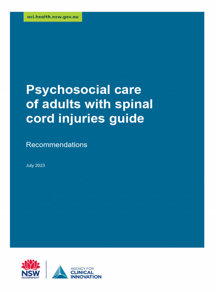 ACI Psychosocial Spinal Cord Injury Recommendations | PDF ...