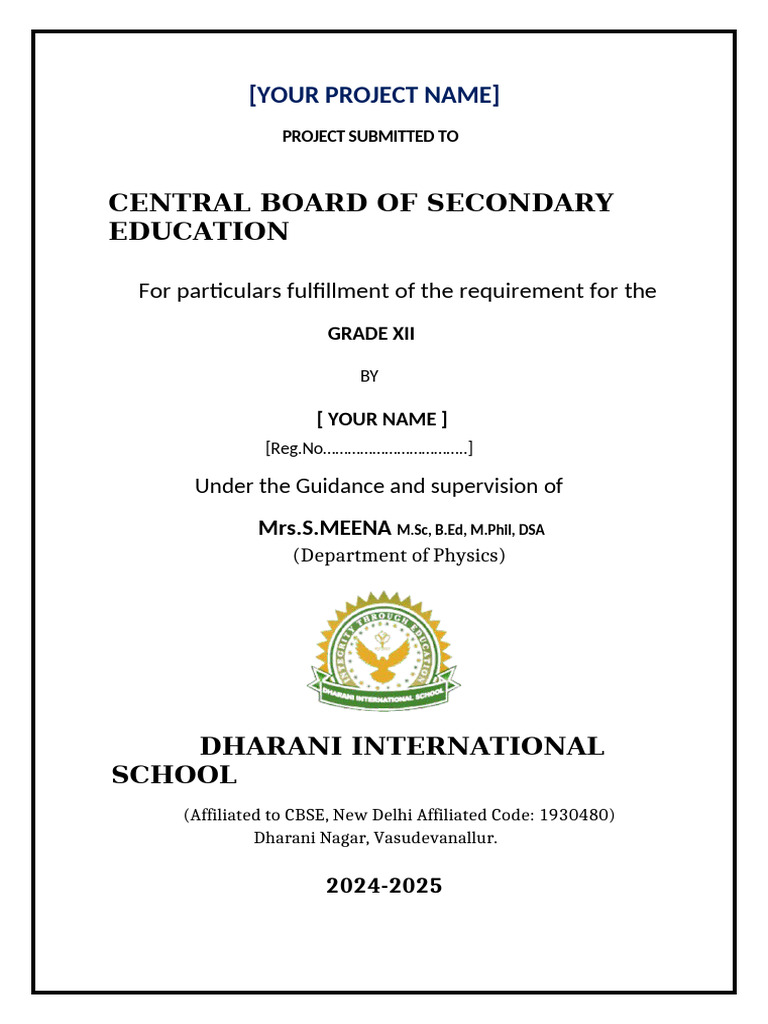 Physics Front Page Final | PDF