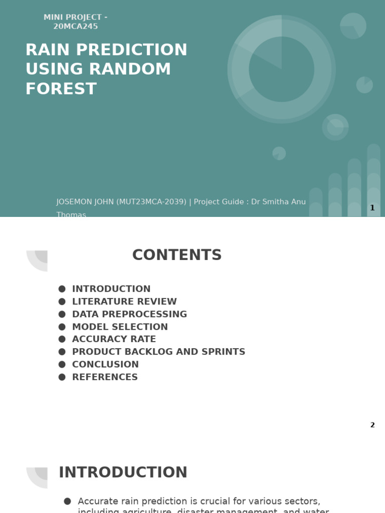 Rain Prediction Using Random Forest | PDF | Statistical Classification | Regression Analysis