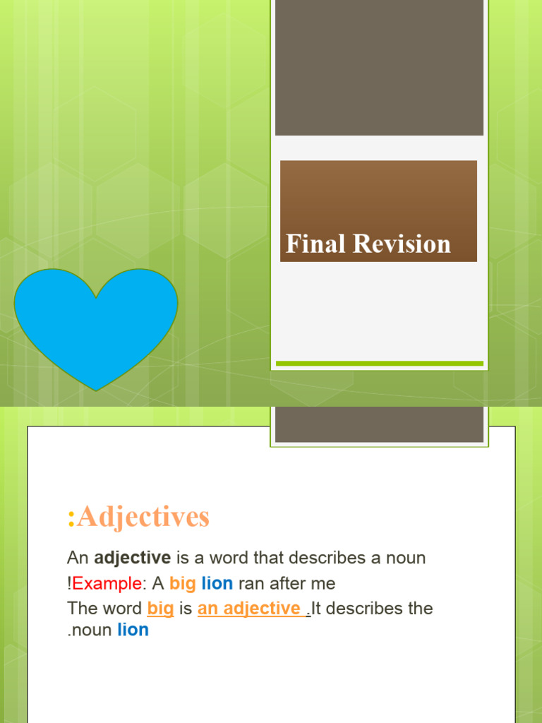 Final Revision(Literacy Skills)2 | PDF | Adjective | Subject (Grammar)