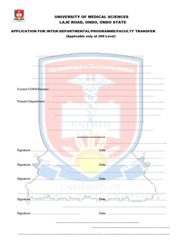 Inter Departmental Application Form | PDF | Government