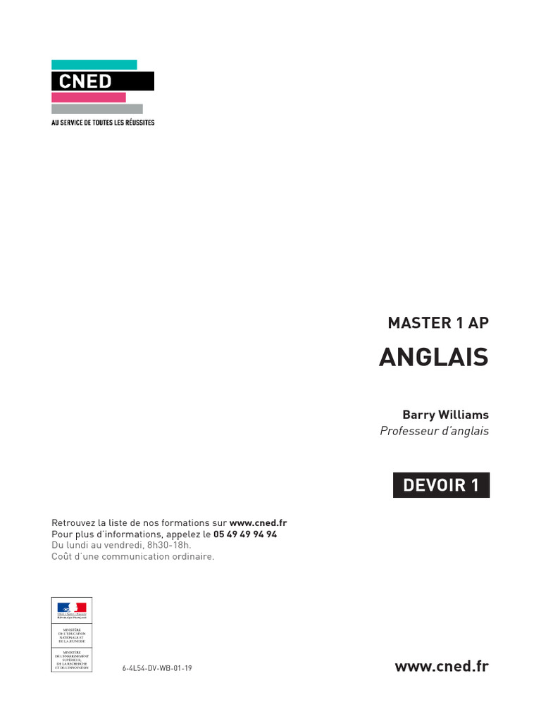 64L54DVWB0119 Devoir1 Anglais | PDF | Transport | Land Transport