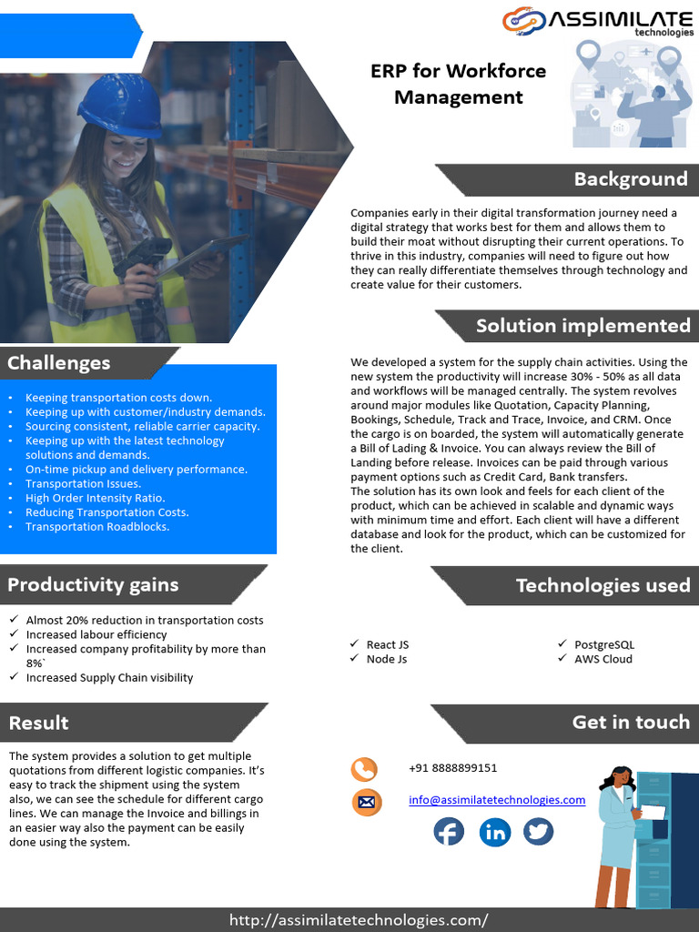 Case study - ERP Workforce Managment 1 | PDF | Cargo | Enterprise ... Case study - ERP Workforce Managment 1 | PDF | Cargo | Enterprise ...