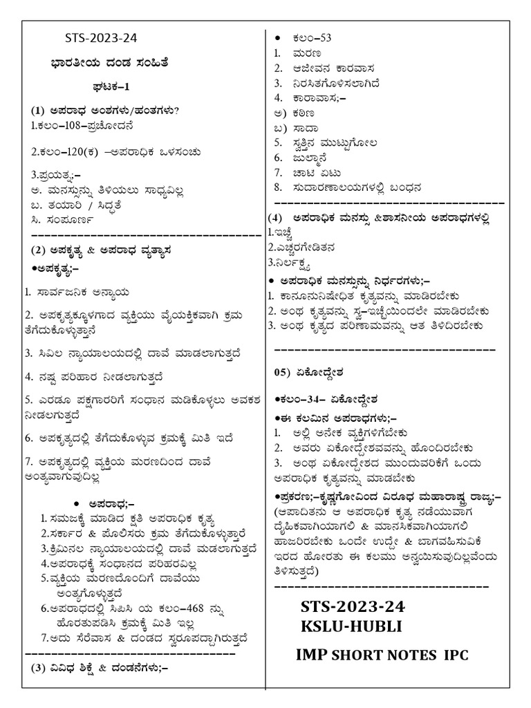 STS-BNS - 2024 | PDF