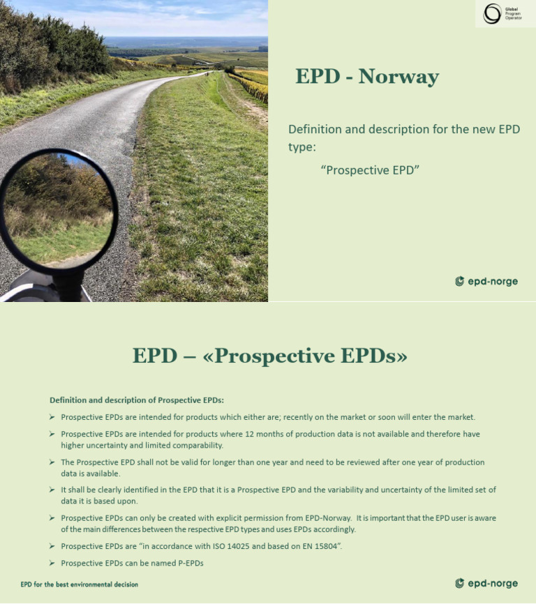 2024 10 EPD-Norway and Prospective EPD | PDF