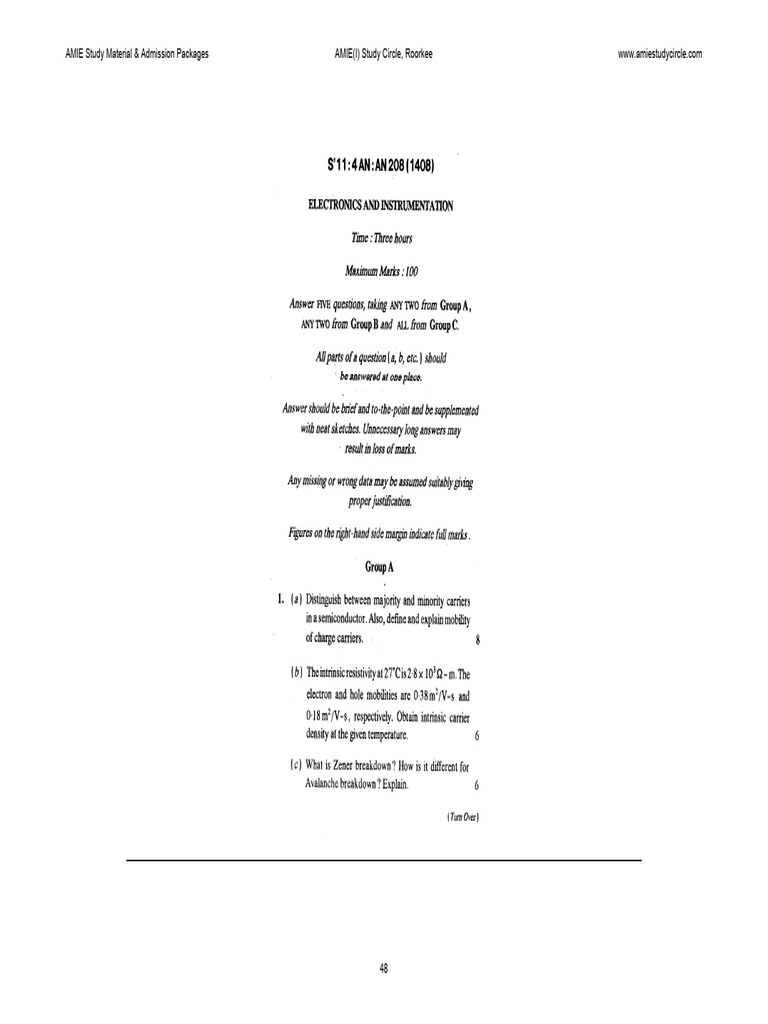 AMIE Study Material & Admission Packages | PDF | Bipolar Junction ...