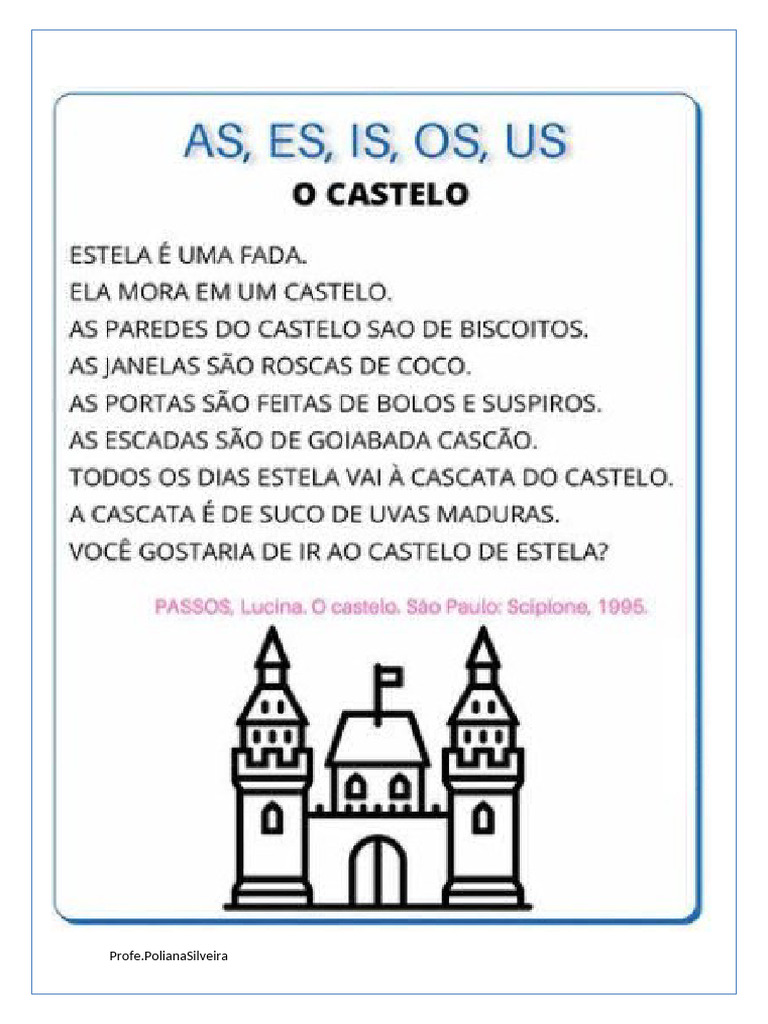 Atividade As, Es, Is, Os, Us | PDF