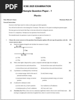ICSE Class 10 Physics Question Paper | PDF