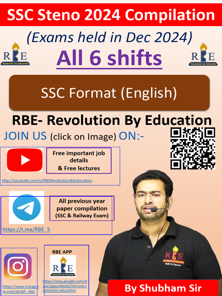 SSC Steno English Main Points | PDF