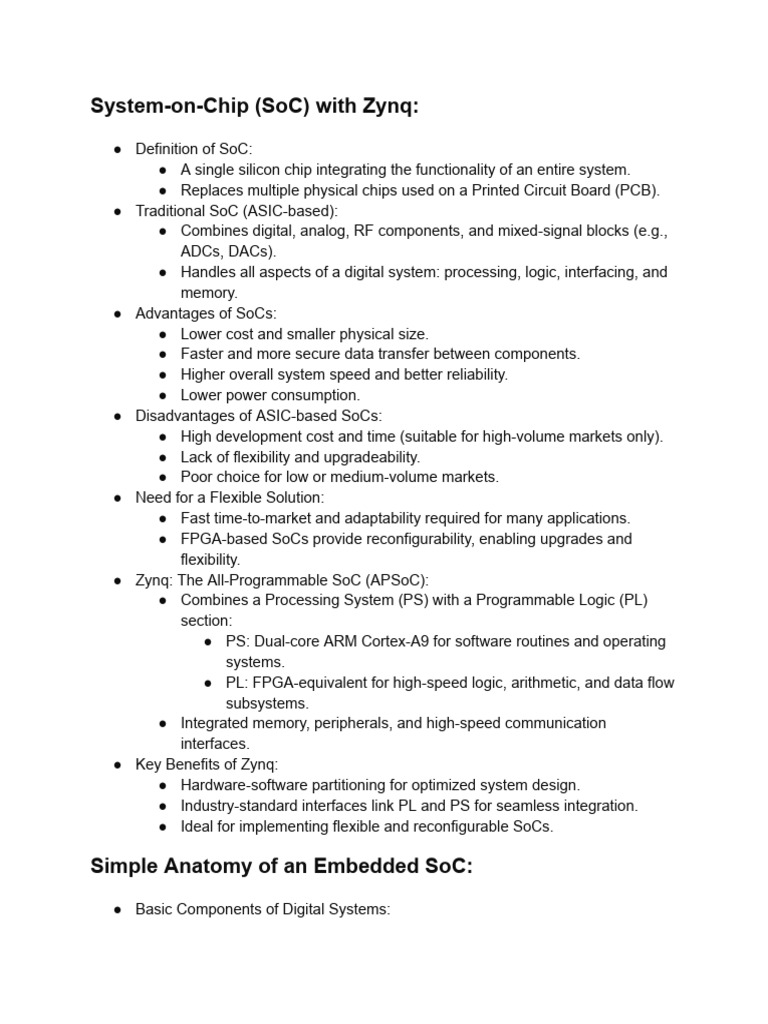Week 13 Summary | PDF | System On A Chip | Central Processing Unit