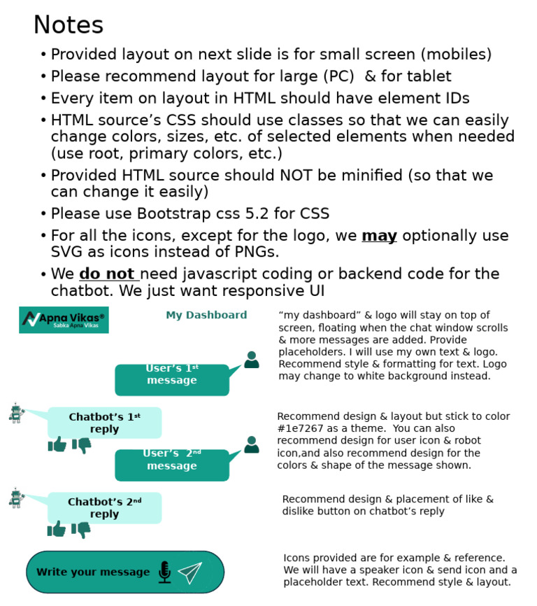 Chatbot Sample and Requirements | PDF