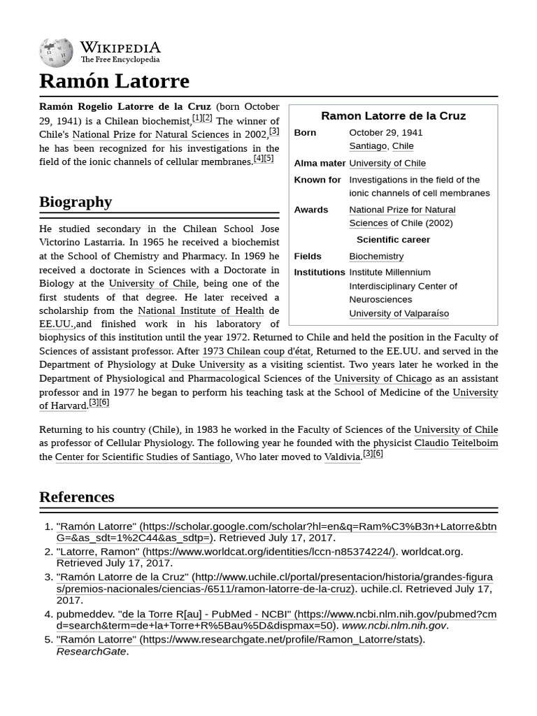 Ramón_Latorre | PDF | Science