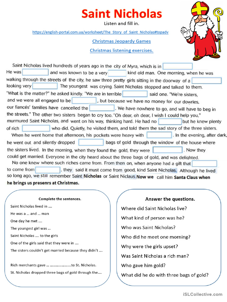 The Story of Saint Nicholas | PDF