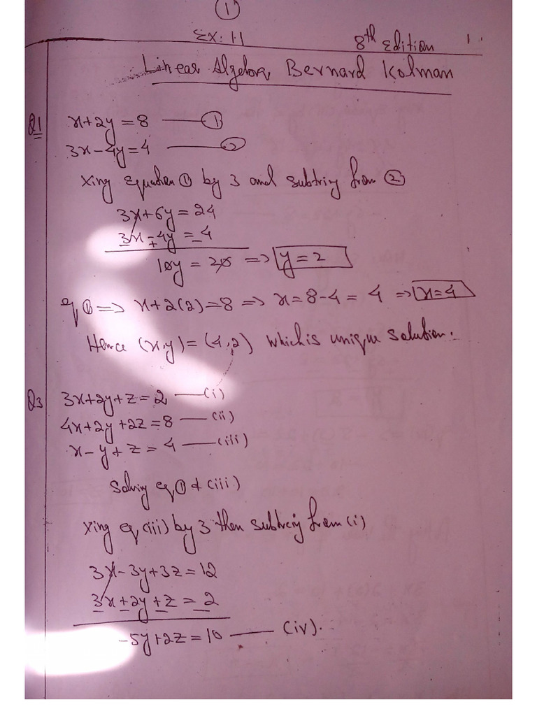 LINEAR Algebra 1 | PDF