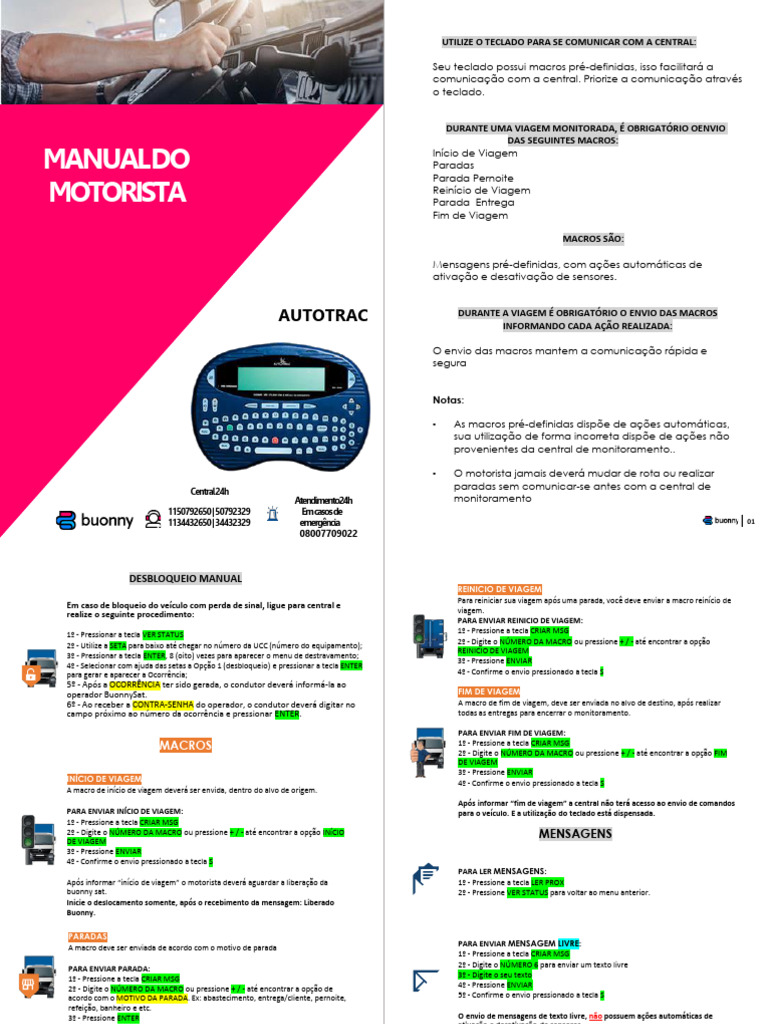 MN AUTOTRAC - VERSÃO IMPRESSA | PDF | Macro (Ciência da Computação ...