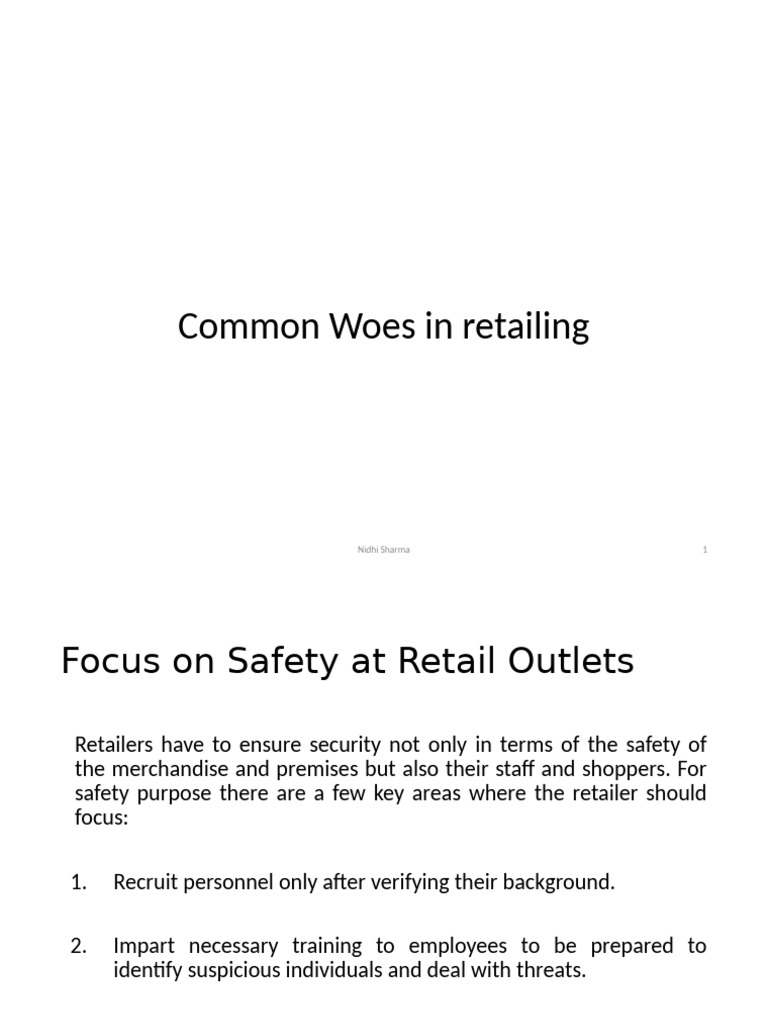 Module 4 B | PDF | Retailing