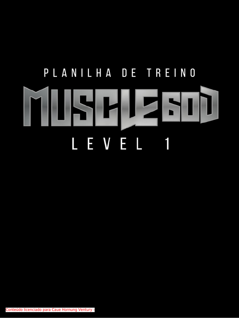 Planilhamuscle60dh Level1 | PDF
