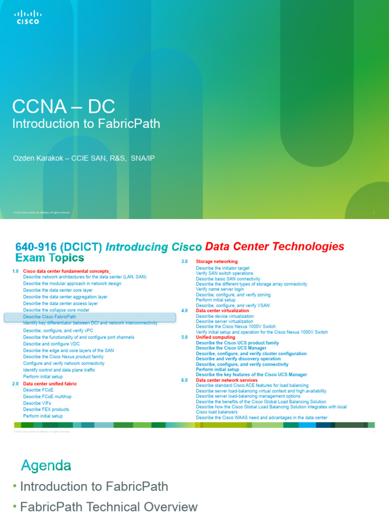 DC-CCNA-Fabric Path Ozden | PDF | Network Switch | Computer Network