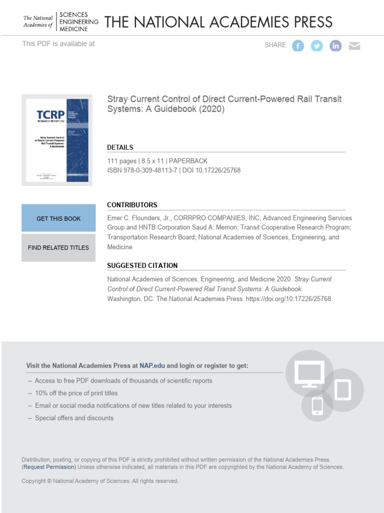 DC Stray Current Control Guide Book | PDF | Electric Current ...