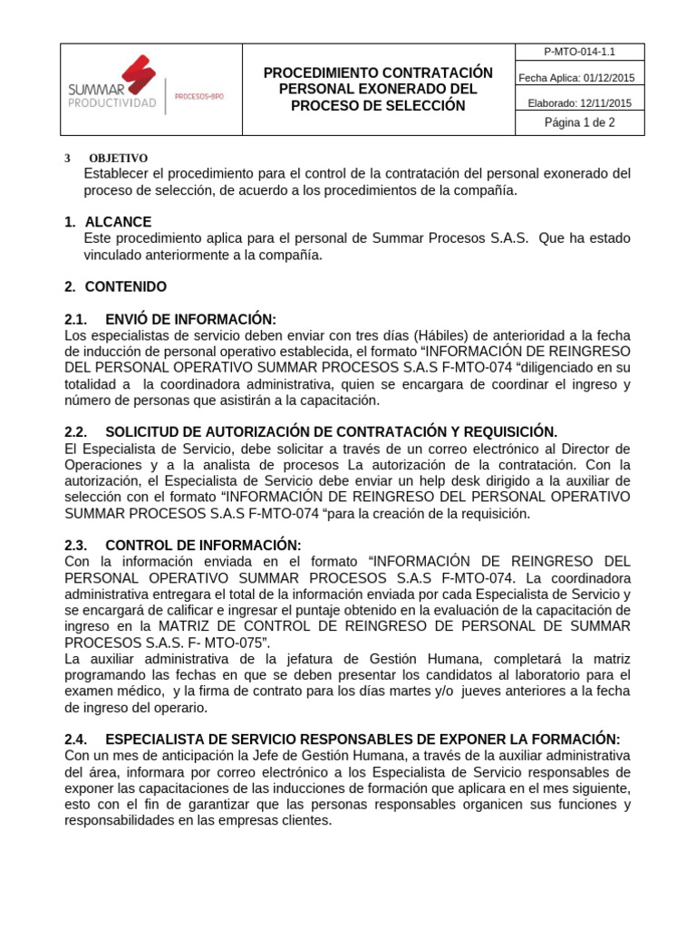 014-Proc Contra Pnal Exonerado Procesos 1-1 | PDF